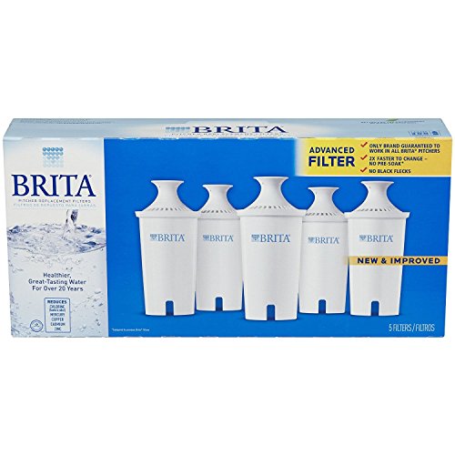 Brita 35516 Replacement Filters for Drinking Water Pitchers (Pack of 5)