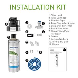 Everpure H-54 Drinking Water Filter System (EV9252-67). Quick Change Cartridge System. Commercial Grade Water Filtration and Lead Reduction