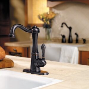 Pfister GT72M1YY Marielle 1-Handle Bar/Prep Kitchen Faucet, Tuscan Bronze