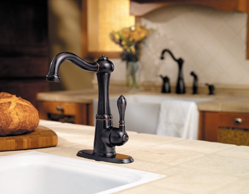 Pfister GT72M1YY Marielle 1-Handle Bar/Prep Kitchen Faucet, Tuscan Bronze