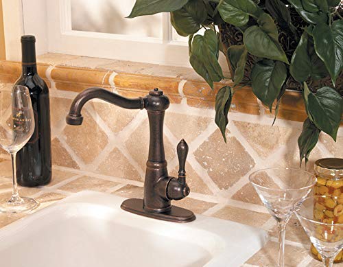 Pfister GT72M1YY Marielle 1-Handle Bar/Prep Kitchen Faucet, Tuscan Bronze