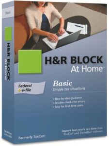 h&r block at home 2009 basic federal + efile [formerly taxcut]