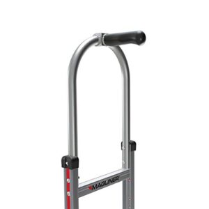 Magline HMK117UA4 Aluminum Hand Truck, Straight Loop Handle, Pneumatic Wheels, 500lbs Capacity