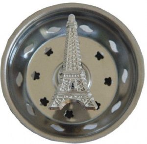 france eiffel tower sink strainer drain kitchen decor