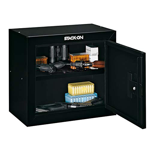 Stack-On GCB-500 Steel Pistol/Ammo Cabinet, Black