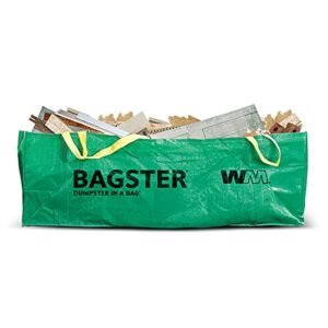 bagster 3cuyd dumpster in a bag holds up to 3,300 lb, green