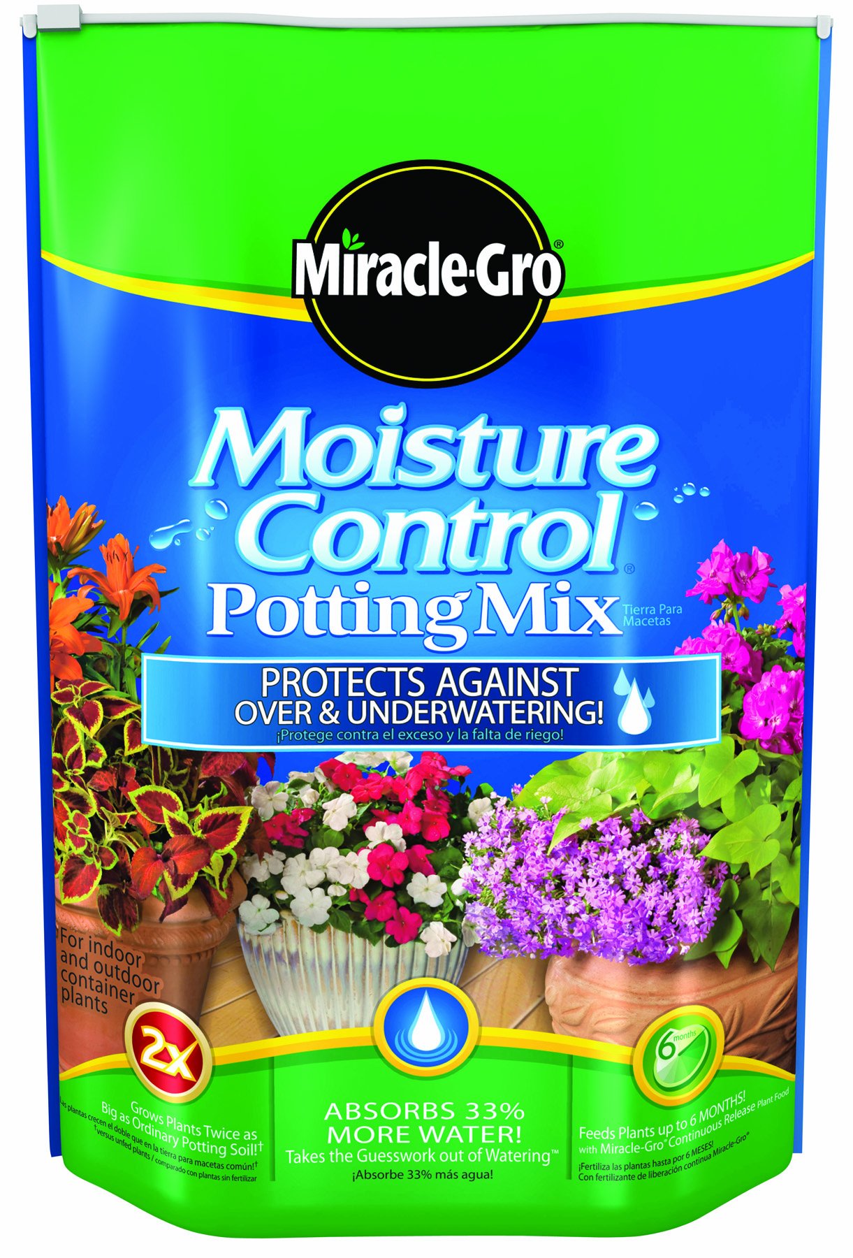 Miracle-Gro Moisture Control Potting Mix, 8-Quart