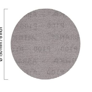 Mirka 9A-241-080 6-Inch 80 Grit Mesh Abrasive Dust Free Sanding Discs, Box of 50 Discs