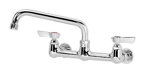 Krowne Silver Series 8" Center Wall Mount Faucet, 8" Spout