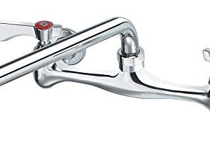 Krowne Silver Series 8" Center Wall Mount Faucet, 8" Spout