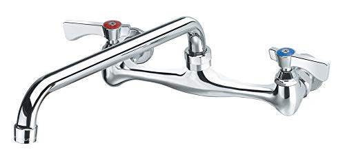 Krowne Silver Series 8" Center Wall Mount Faucet, 8" Spout