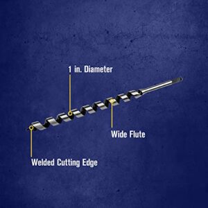 IRWIN WeldTec Auger Wood Drill Bit 1" X 17" (3043013)