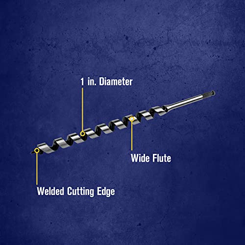 IRWIN WeldTec Auger Wood Drill Bit 1" X 17" (3043013)