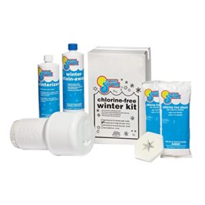 in the swim pool closing kit - winterizing chemicals for above ground and in-ground pools - up to 15,000 gallons white