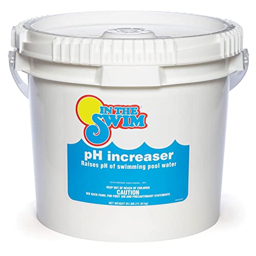 In The Swim pH Increaser for Pools - 25 Pound - Granular 100% Sodium Carbonate (Soda Ash) to Raise pH Up