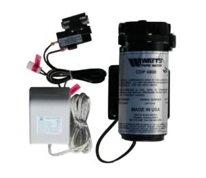 watts premier wp560043 water filtration booster pump kit for reverse osmosis system, 10 inch, black