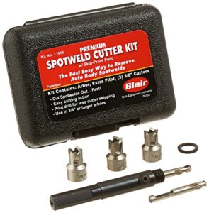 blair - spotweld cutter set 3 3/8in. cutters arbor & pil (11096)