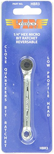 VIM Tools HBR3 Double Ended 1/4" Hex Bit Ratchet