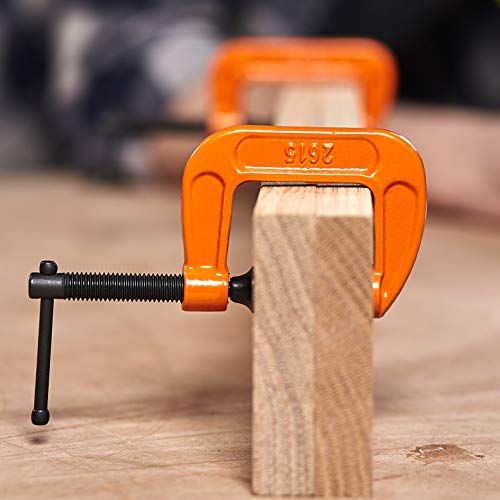 Pony Jorgensen 2615 1-1/2-Inch C-Clamp, Orange