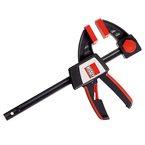 BESSEY EZS Series 6 in Trigger Style Clamp, EZS15-8 - 445 lb Clamping Force - Fast Acting One Hand Woodworking Clamps for Wood working, Carpentry, Home Improvement, DIY, Construction Projects