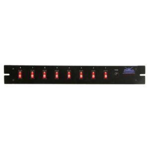 mr. dj psc109 8-outlet illuminated power strip