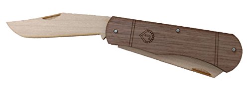 JJ’s Knife Kit Trapper Wooden Pocket Knife Making Kit | Perfect Beginner Knife Making Kit To Teach Knife Safety | Double Blade Style Toy Knife | Ages Seven And Up | Made In The USA