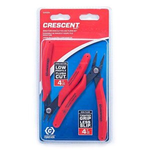 Crescent Brand Miniature Cutters & Needle-Nose Pliers Set Item S2KS5~Hobbyist and General Electronics Use