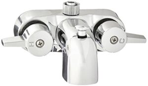 heavy duty 3 3/8" centers chrome plated diverter clawfoot tub faucet