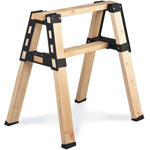 2x4basics 90196mi custom pro brackets sawhorse, 2 pack , black