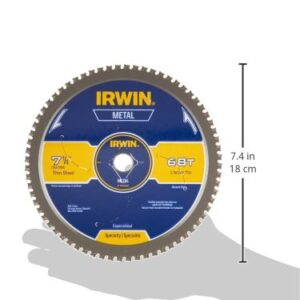 IRWIN 7-1/4-Inch Metal Cutting Circular Saw Blade, 68-Tooth (4935560)