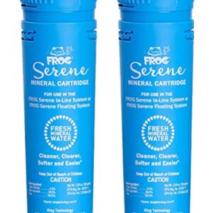 2 Frog Serene Mineral Replacement Cartridges for Hot Tubs for use only with Frog Serene in-Line and Floating Sanitizing Systems for Spas up to 600 gallons, Quick and Easy Hot Tub Sanitizer