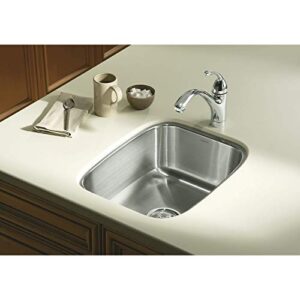 STERLING 11449-NA Springdale 16-inch by 20-1/4-inch Under-mount Single Bowl Bar Sink, Stainless Steel