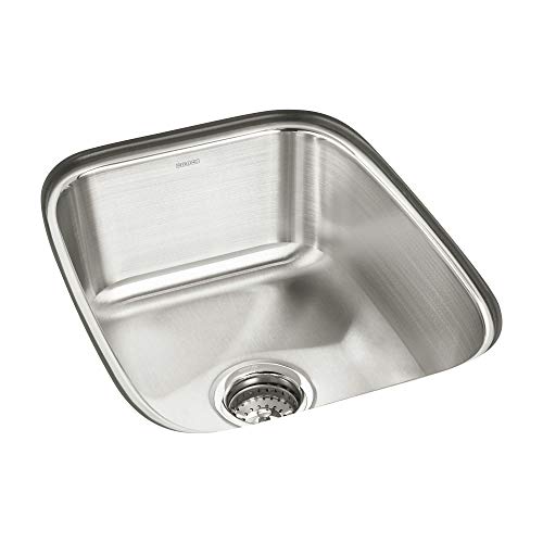 STERLING 11449-NA Springdale 16-inch by 20-1/4-inch Under-mount Single Bowl Bar Sink, Stainless Steel