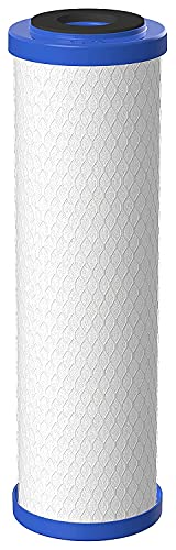 Pentair Pentek EPM-10 Carbon Water Filter, 10-Inch, Under Sink Modified Epsilon Carbon Block Replacement Cartridge with Bonded Powdered Activated Carbon (PAC) Filter, 10" x 2.5", 10 Micron