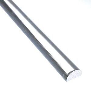 1/2" Wide by 1/4" High - Clear Acrylic Frameless Shower Threshold - 35 in long