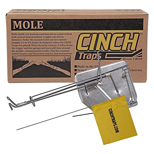 Cinch Gopher Trap Kit - Small (1 Pack ) Heavy Duty, Reusable Rodent Trapping System, Weather Resistant, Outdoor Use - for Sports Fields, Ranches, Yards and More - Personal and Professional-Grade Use