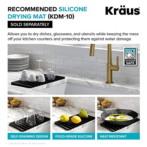 Kraus KBU22 32 inch Undermount 50/50 Double Bowl 16 gauge Stainless Steel Kitchen Sink