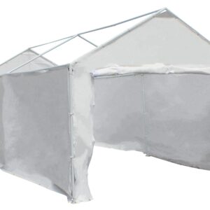 Caravan Canopy 12000211010 Side Wall Kit for Domain Carport, White (Top and Frame Not Included)