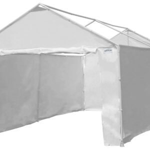 Caravan Canopy 12000211010 Side Wall Kit for Domain Carport, White (Top and Frame Not Included)