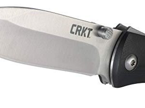 CRKT M4-02 EDC Folding Pocket Knife: Assisted Opening Everyday Carry, Satin Blade, Thumb Stud, Liner Lock, G10 Bolster, White Bone Handle, Pocket Clip