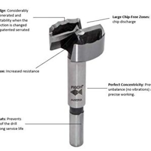 Fisch FSA-134725 Wave Cutter Forester Bit, 50mm x 10mm