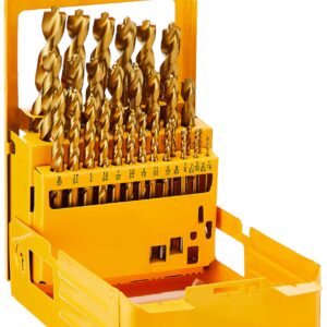 DEWALT Titanium Nitride Coated Drill Bit Set with Pilot Point, 29-Piece (DW1369)