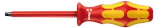 wera 05004781001 kraftform plus vde 168i square socket insulated screwdriver, #2 head, 4" blade length