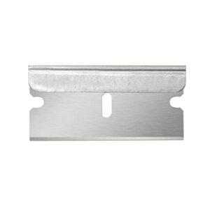 American Line Single Edge Razor Blades - 100-Pack - 0.012" Heavy Duty High Carbon Steel with Steel Backing for Extra Durability and Long Life - 66-0412