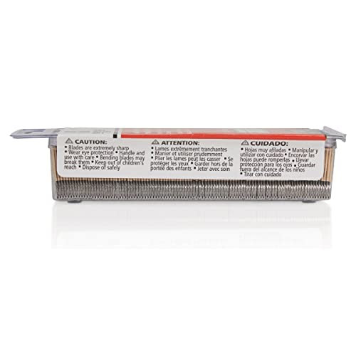 American Line Single Edge Razor Blades - 100-Pack - 0.012" Heavy Duty High Carbon Steel with Steel Backing for Extra Durability and Long Life - 66-0412