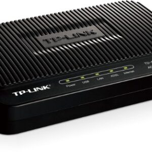 TP-LINK TD-8817 ADSL2+ Modem, 1 RJ45, 1 USB Port, Bridge Mode, NAT Router, Annex A, ADSL Splitter, 24Mbps Downstream