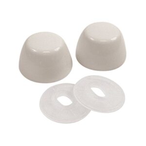 danco 89094a universal toilet bolt cap, plastic, almond