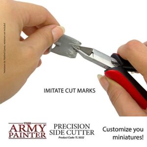 The Army Painter Stainless Steel Precision Side Cutters, Diagonal Flush Cutter with Safety Grip Handle, Nippers Wire Cutter - Flush Cutting Wire Cutters for Crafts, Metal & Plastic Resin Miniatures