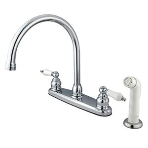 kingston brass kb721 vintage centerset kitchen faucet, 8-3/4-inch, polished chrome