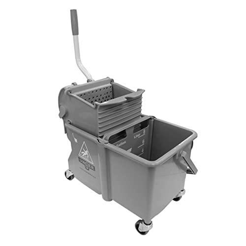 Mop Dual Bucket with Side Wringer, 4 gal.